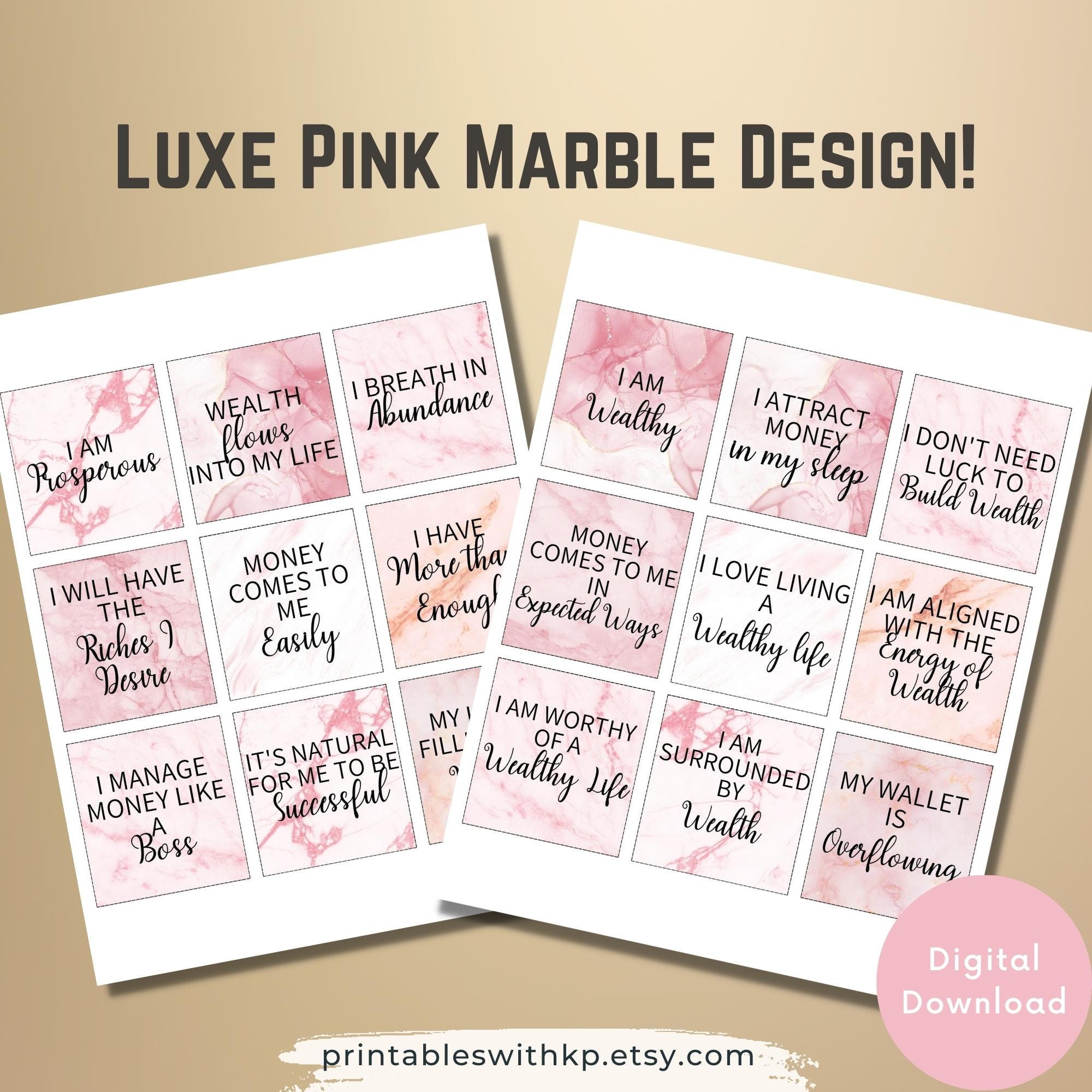 Positive Money Affirmation Cards Printable Money Manifestation Cards ...