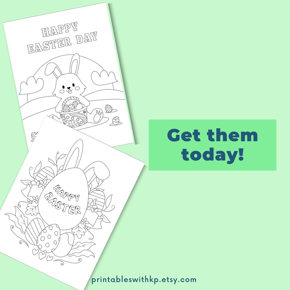 Printable Easter Bunny Coloring Pages | Coloring Pages for Kids Easter ...