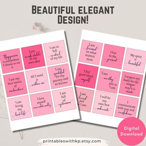 Positive Affirmation Cards for Self Love | Printable Affirmations for ...