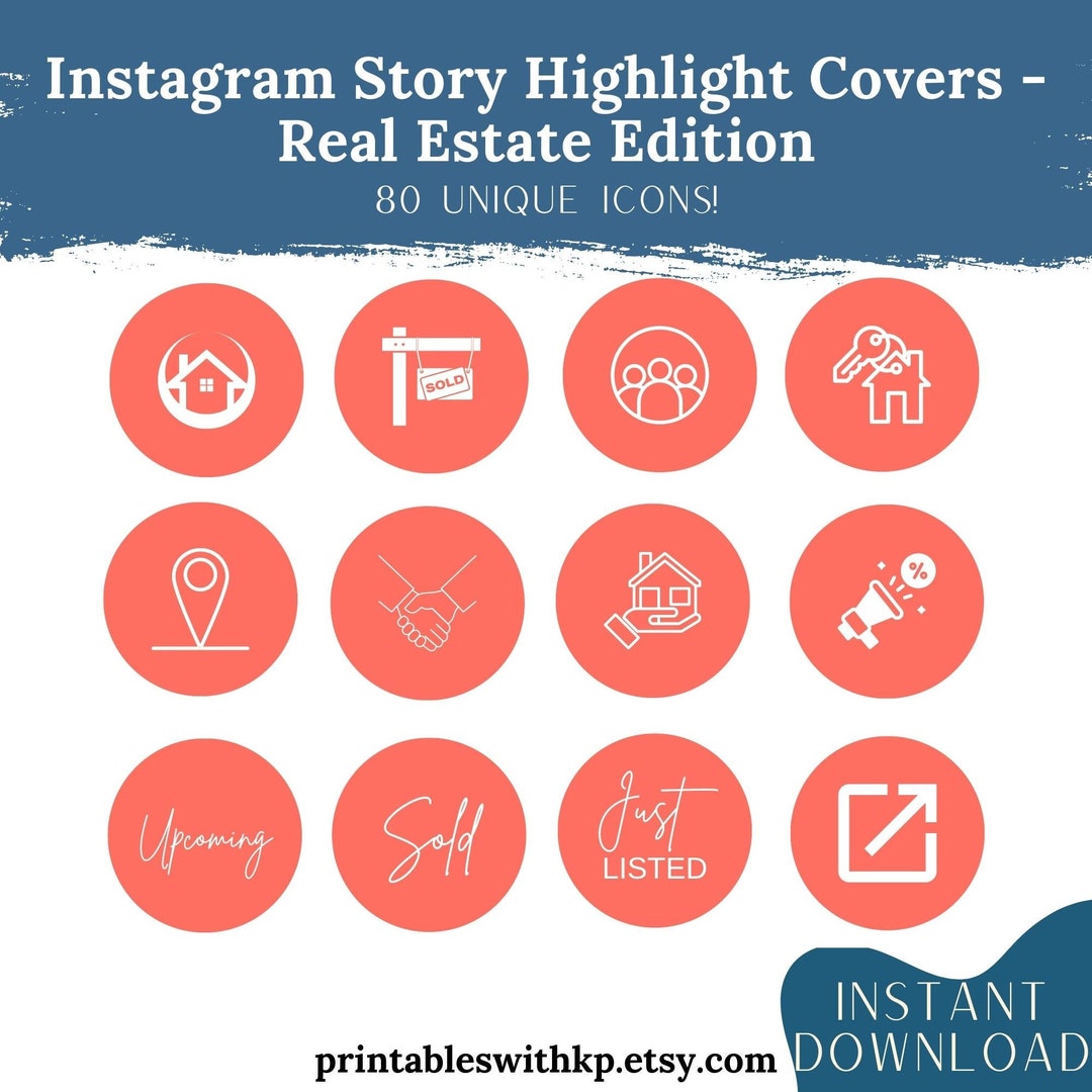 Real Estate Instagram Highlight Covers | Realtor Ig Highlight Covers ...