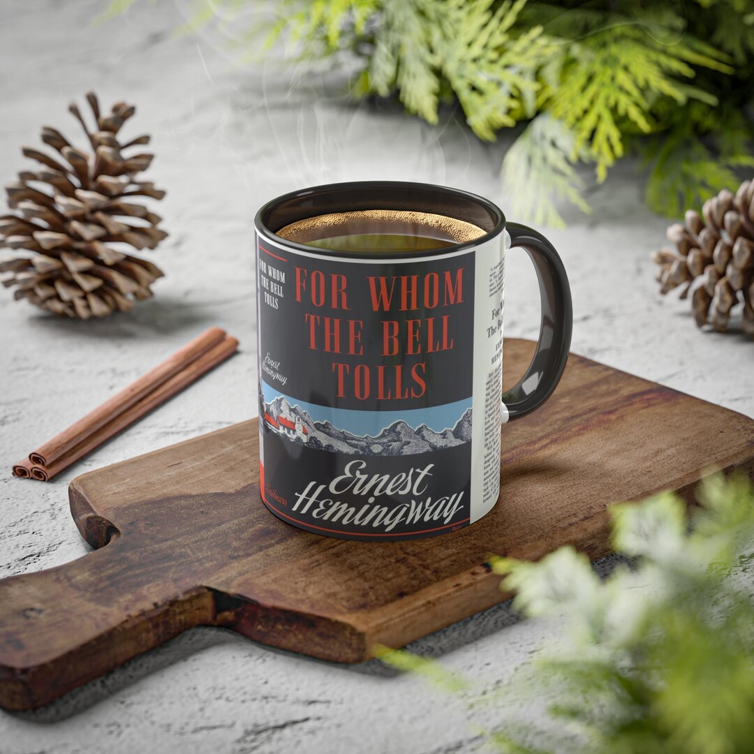 Literary Mug, Ernest Hemingway Book Cover Coffee Cup, Book Lover Gift ...