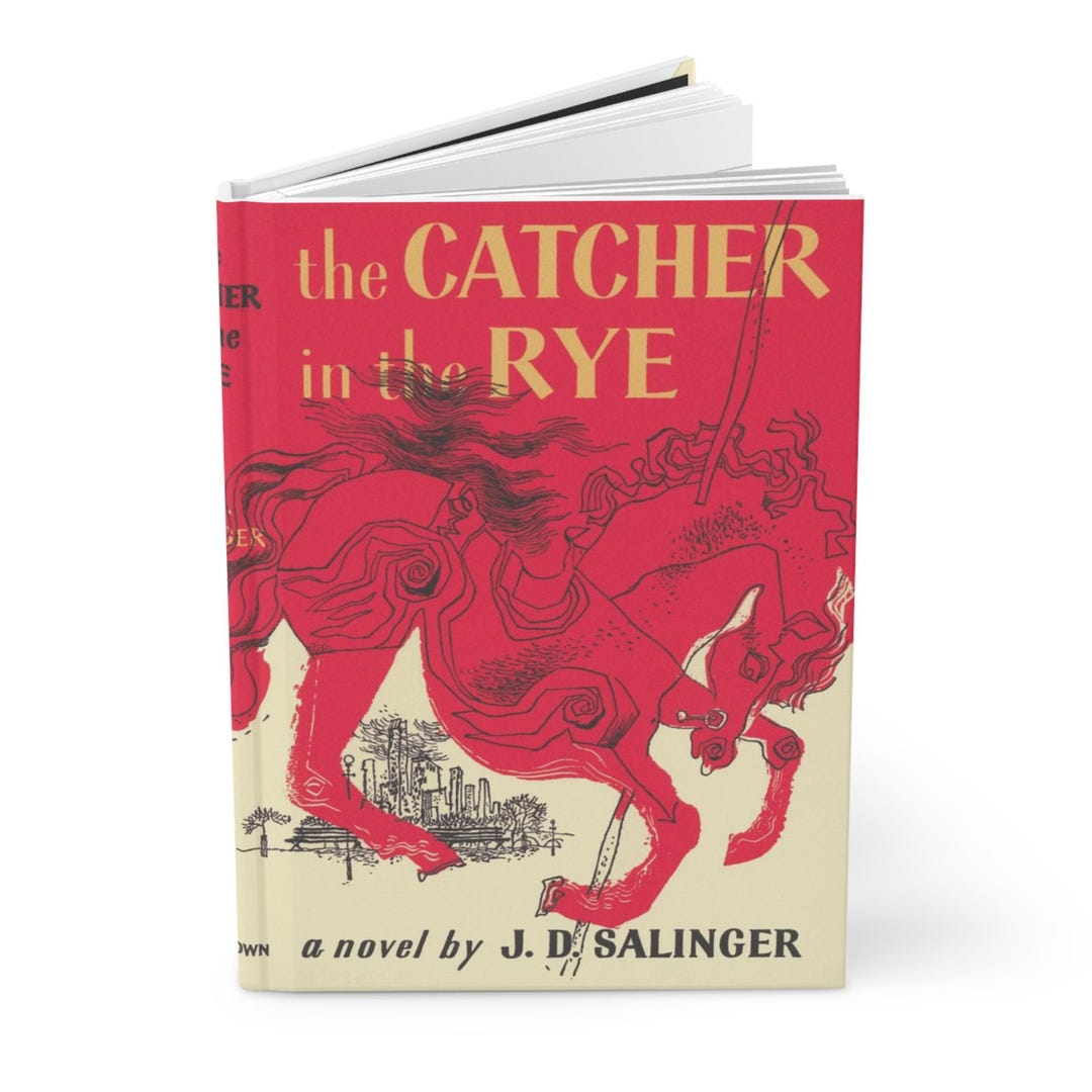 Hardcover Journal Matte, the Catcher in the Rye by J D Salinger Dust ...