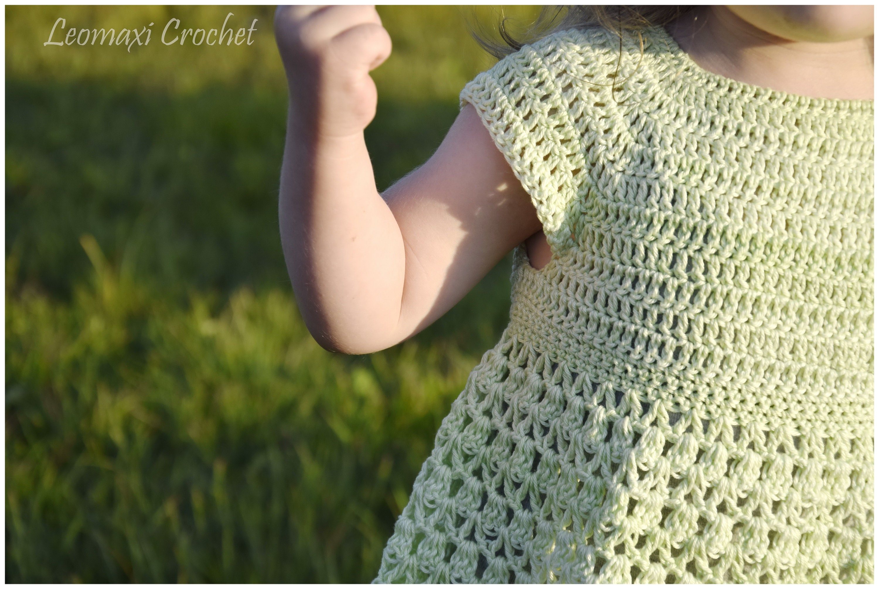 HÄKELANLEITUNG + SOLEA + Häkelkleid RVO, süßes Baby Kleid Sommerkleid A ...