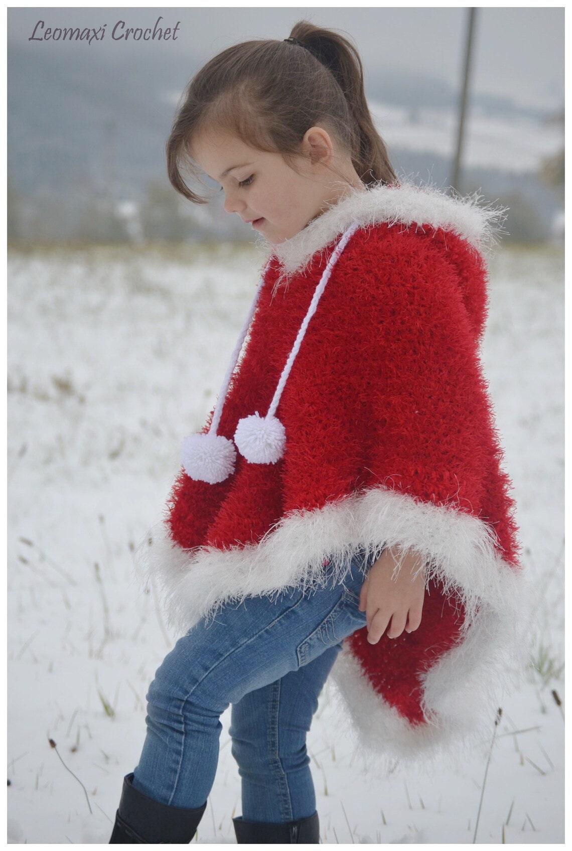 HÄKELANLEITUNG 2 in 1 + SANTA PONCHO + und Eisprinzessin häkeln ...