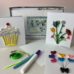 Beginner's Quilling Kit Learn Quilling Techniques With Fun Card Designs ...