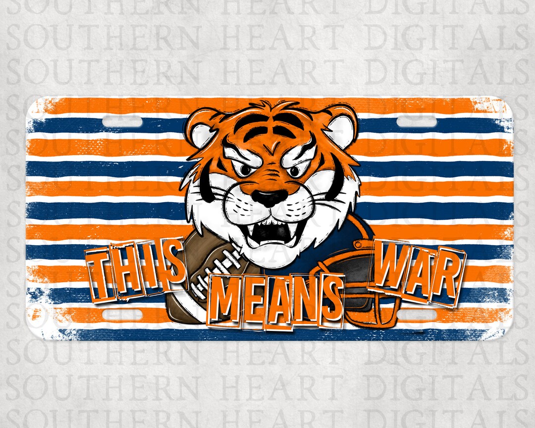 This Means War Vanity Plate PNG Digital Download - Etsy