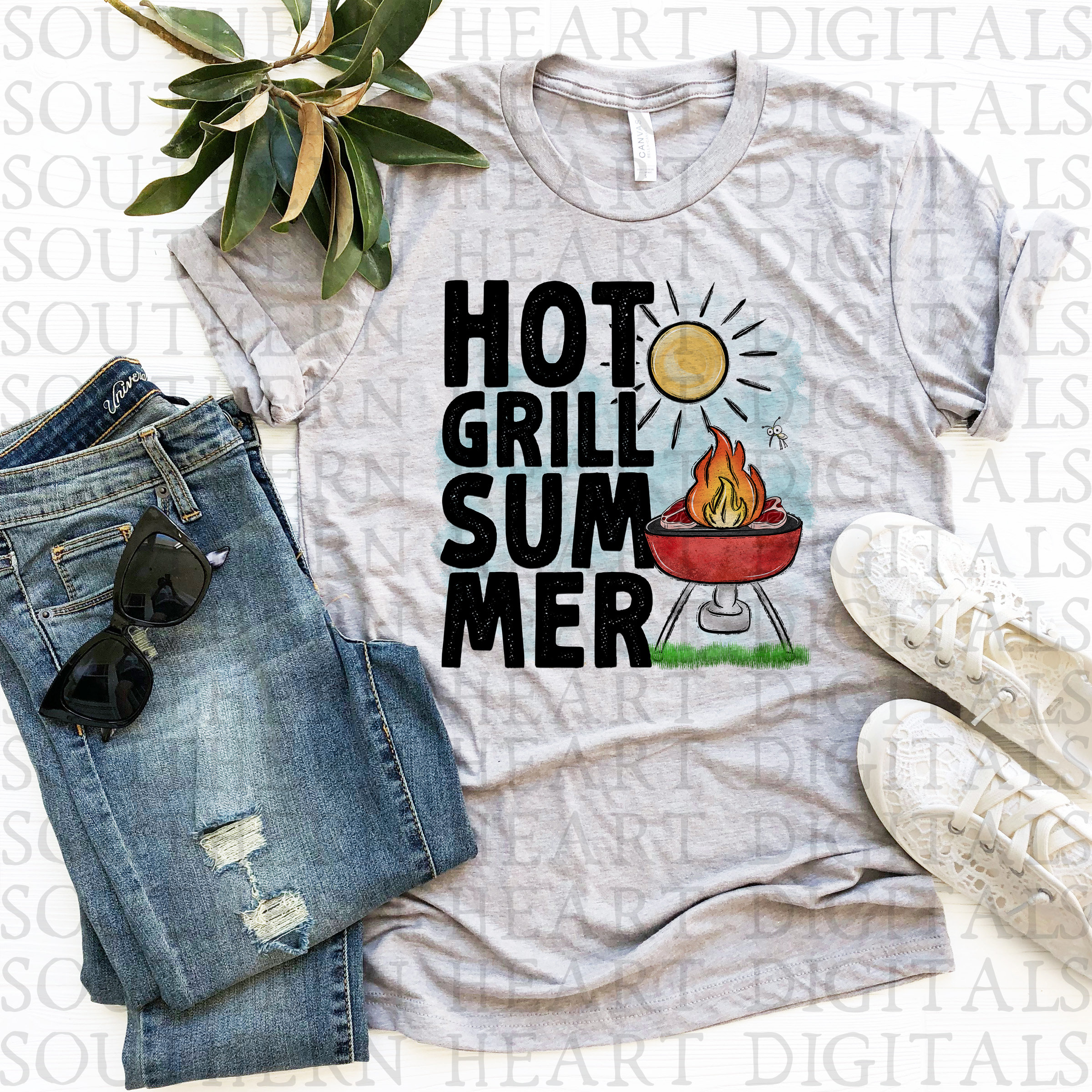Hot Grill Summer PNG Digital Download - Etsy