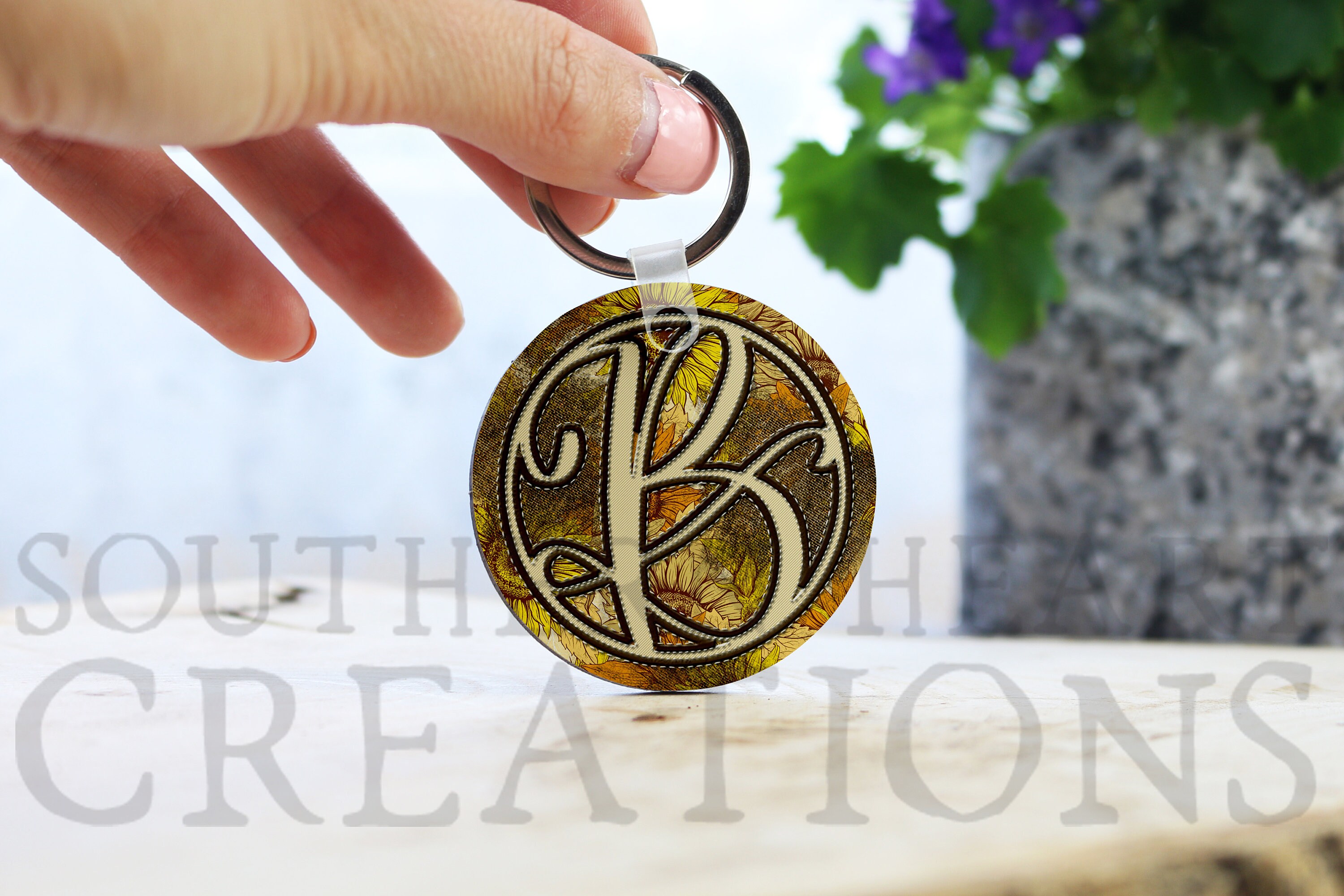 Faux Embroidery Monogram Alpha Circle Patch PNG Digital Download - Etsy