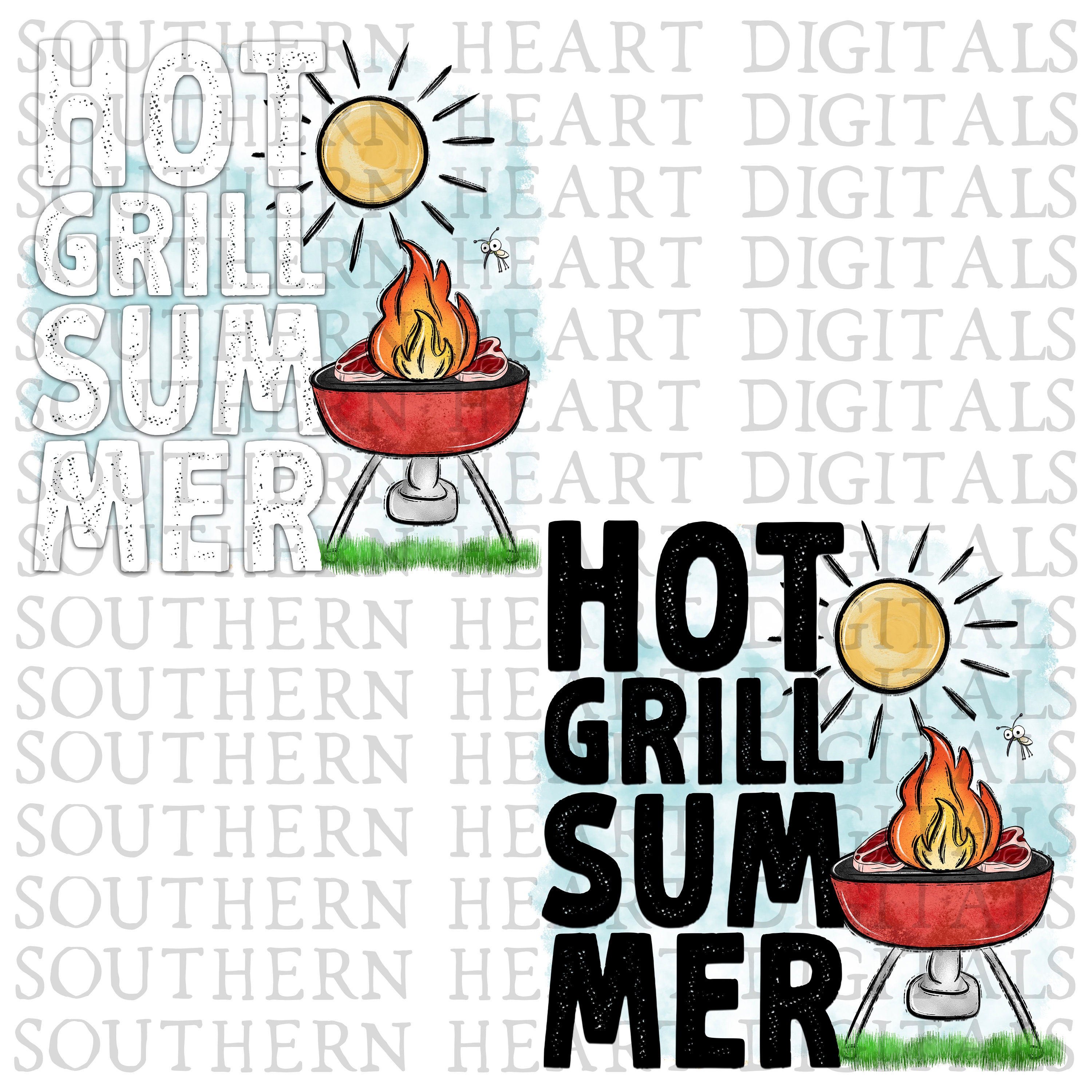 Hot Grill Summer PNG Digital Download - Etsy