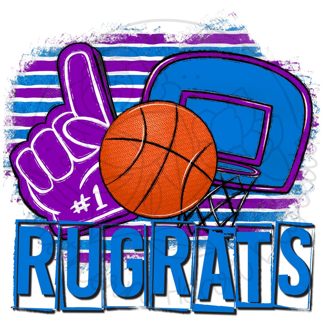 Royal Blue and Purple Rugrats Basketball PNG Digital Download - Etsy