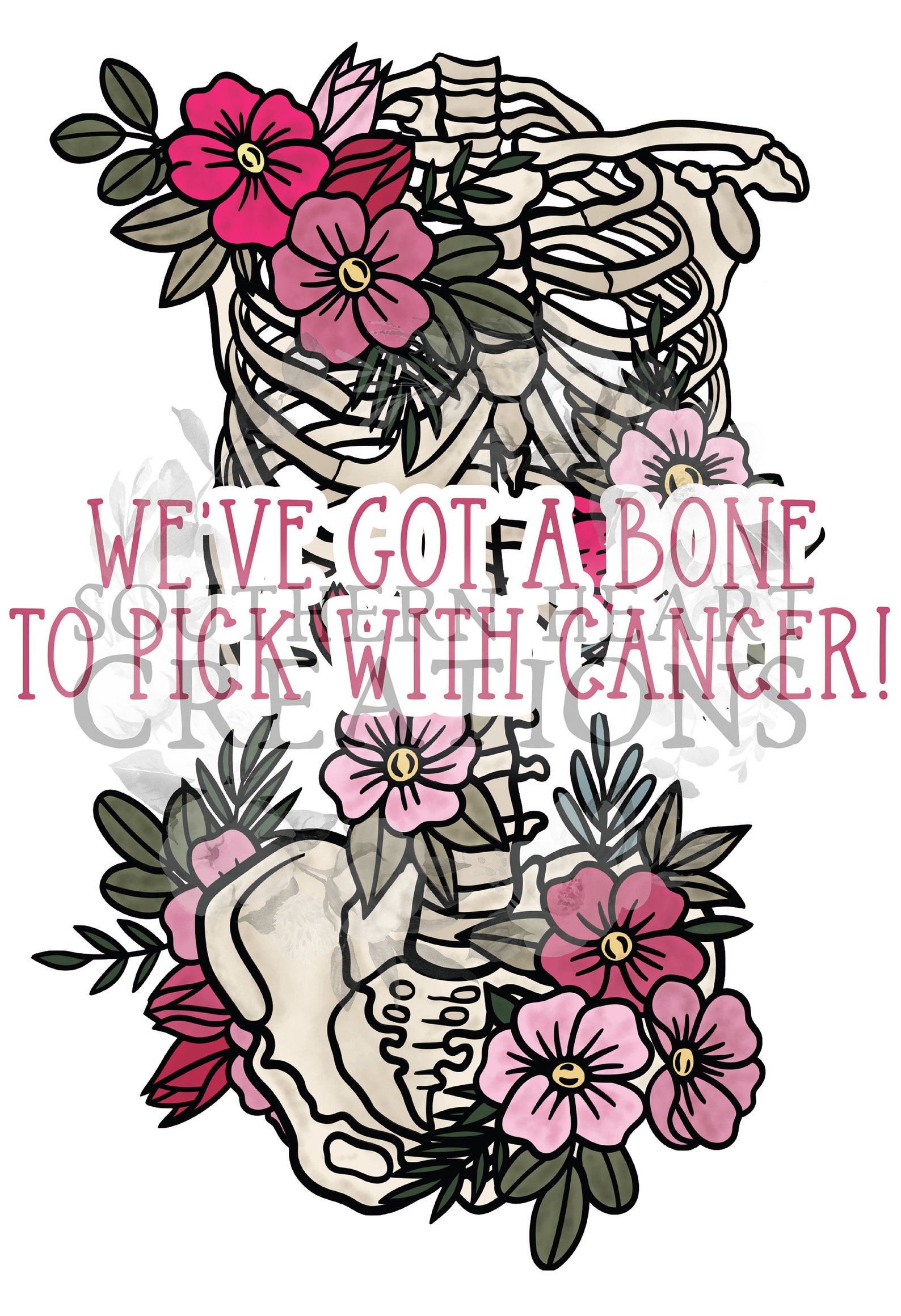 Bone to Pick With Cancer PNG Digital Download - Etsy