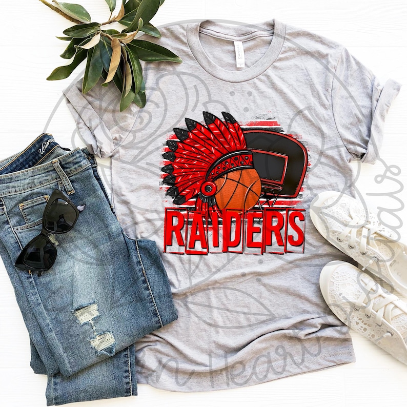 Red and Black Raiders Basketball PNG Digital Download - Etsy