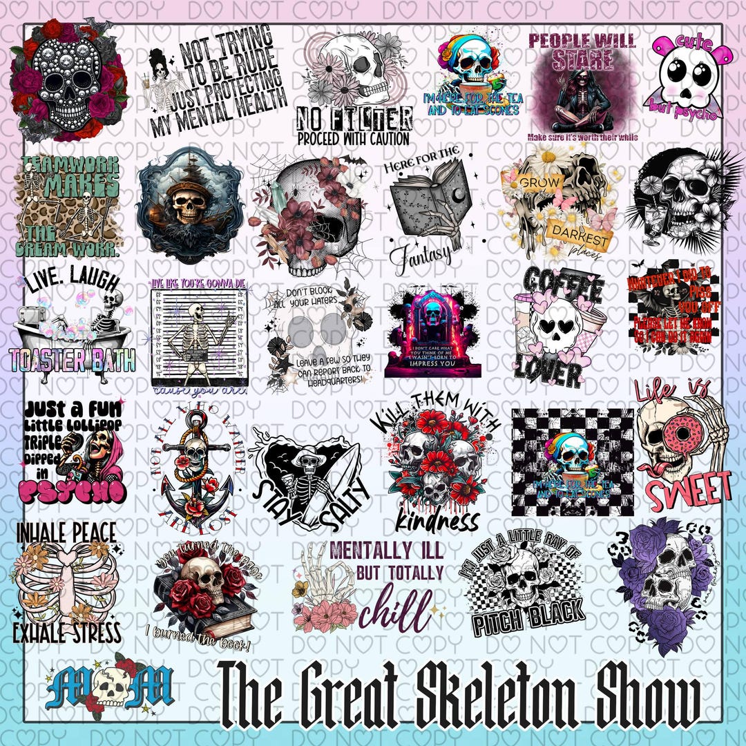 The Great Skeleton Show Collab PNG Digital Download - Etsy