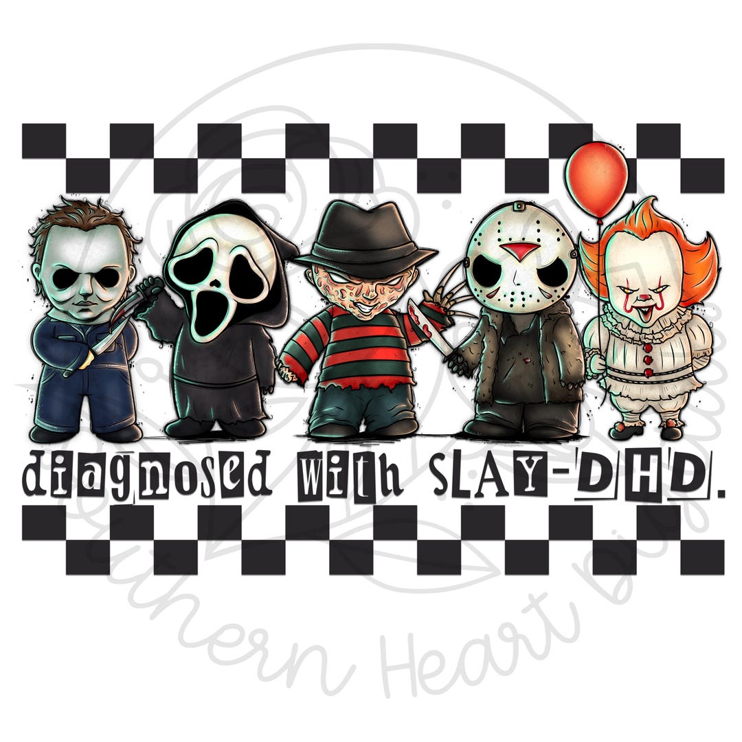 Diagnosed With Slay-dhd Halloween PNG Digital Download - Etsy