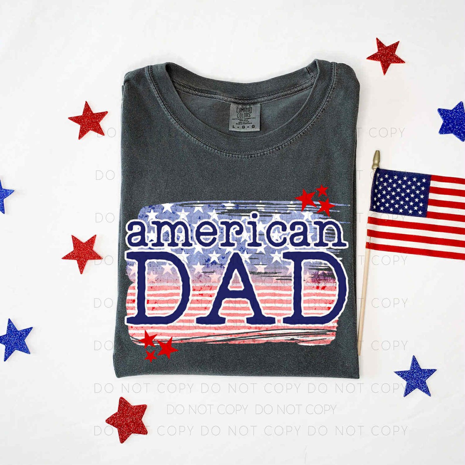 American Dad Patriotic Flag PNG Digital Download - Etsy