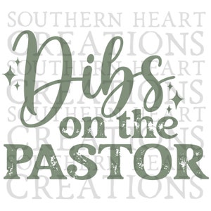 Dibs on the Pastor SVG Digital Download - Etsy