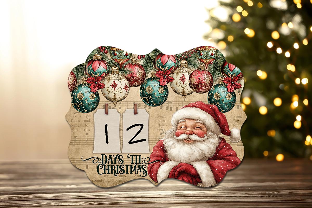 Christmas Countdown Aluxe Sign PNG Digital File - Etsy