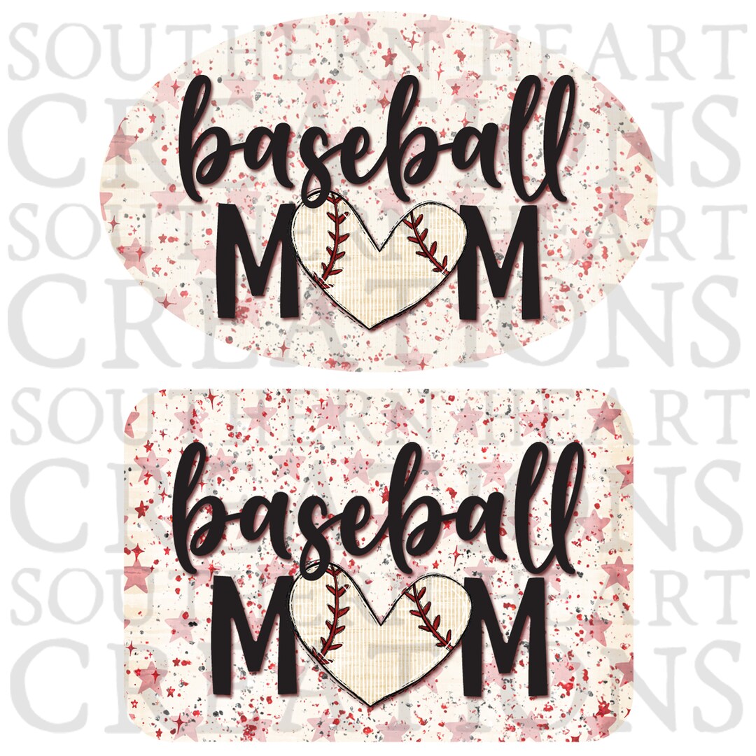 Baseball Mom Hat Patch Bundle PNG Digital Download - Etsy