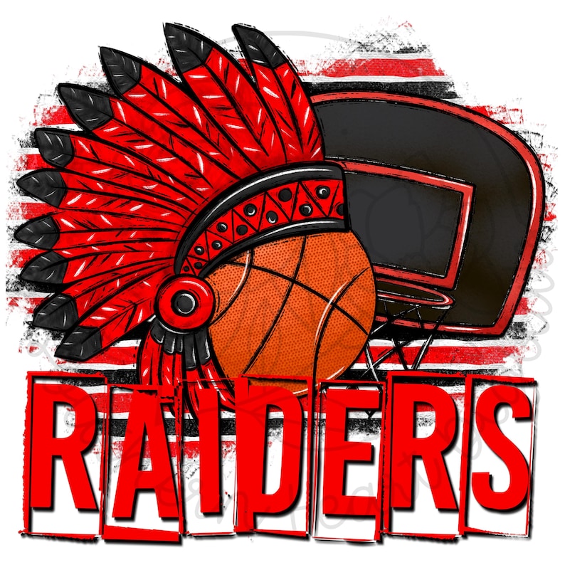 Red and Black Raiders Basketball PNG Digital Download - Etsy