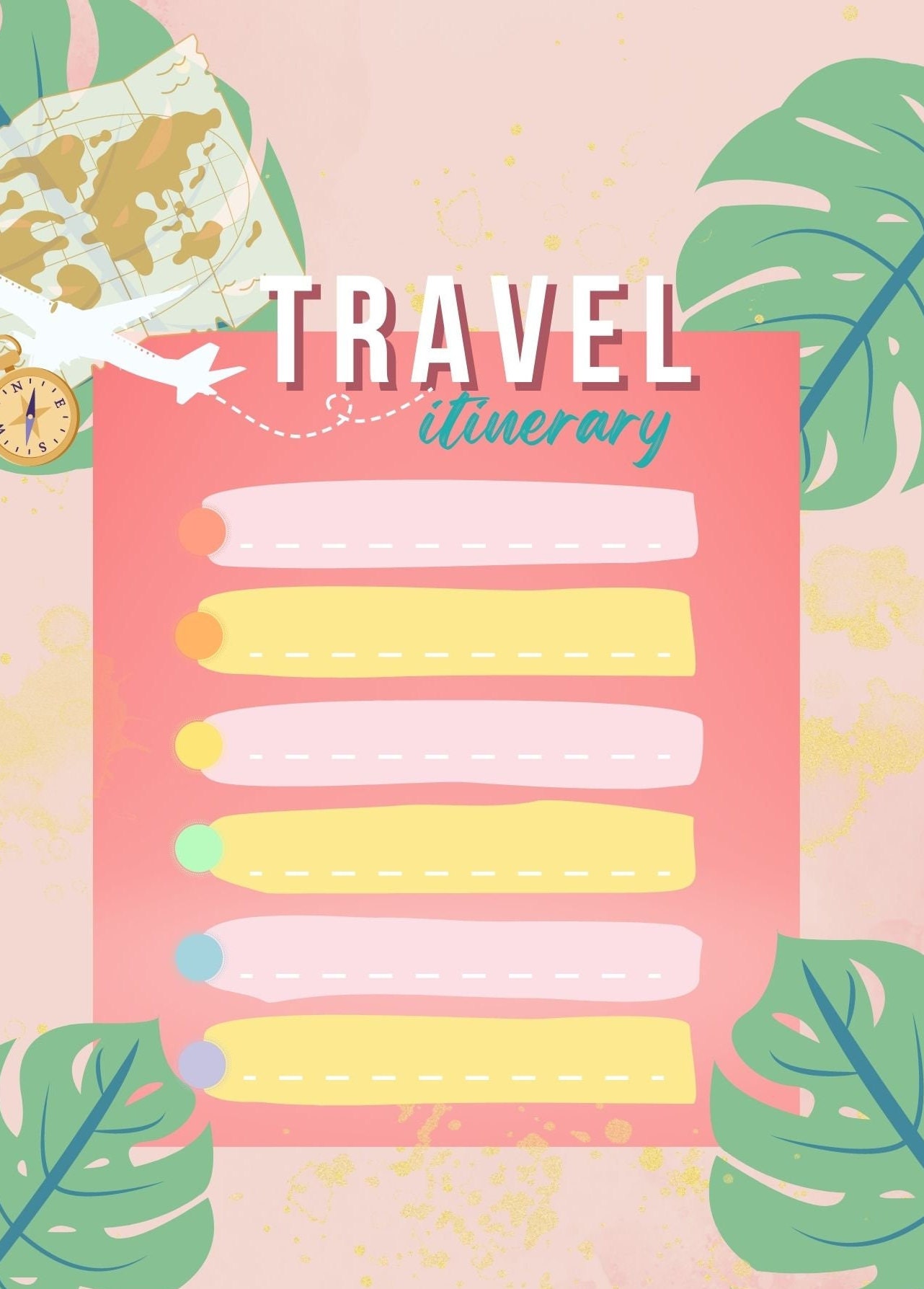 Vacation Planner, Printable Download, Agenda De Vacaciones - Etsy