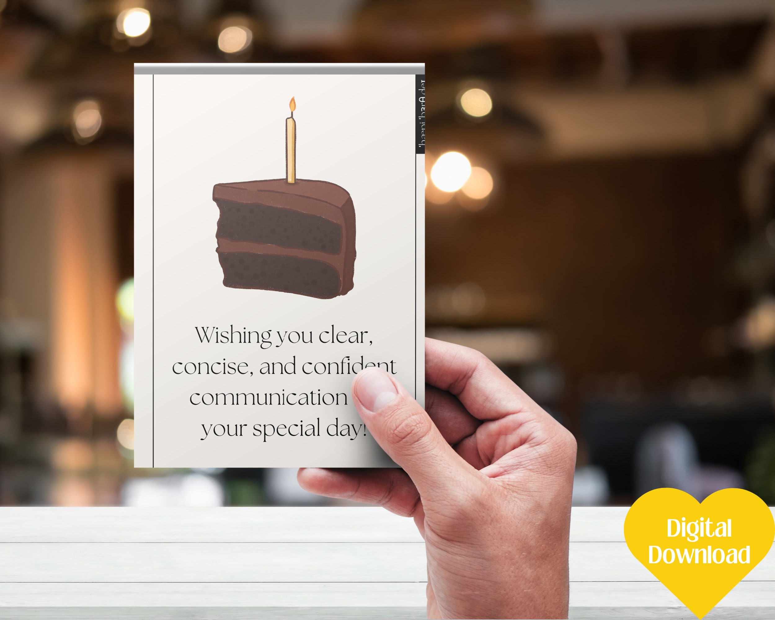 Speech Pathologist Birthday Card Digital Download, 5-pack Speech ...