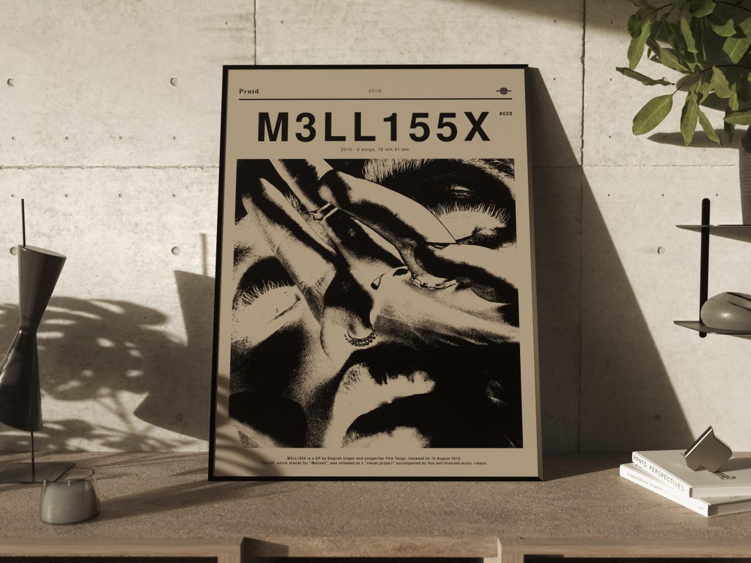 Ready to Hang M3LL155X Wall Art - FKA Twigs Album Cover Print - Modern ...