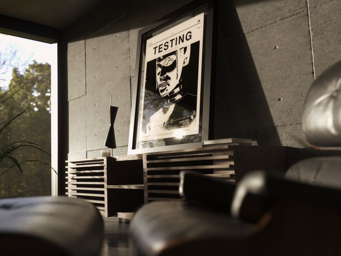 ASAP Rocky testing Album Print, Brutalist & Modern Poster, Mid-century ...