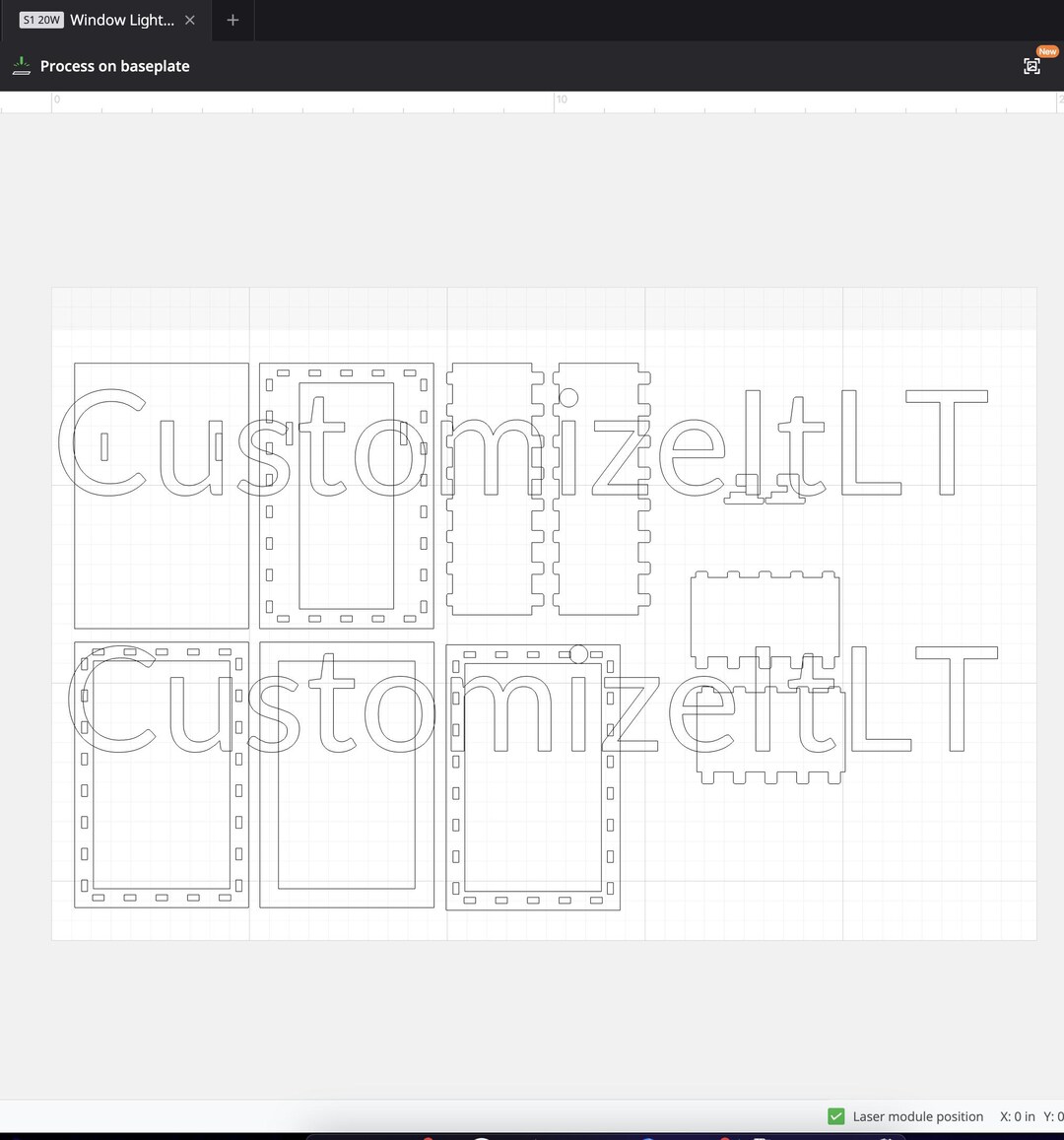 Lightbox SVG Cutting File for Laser Engraver DIY Customization ...