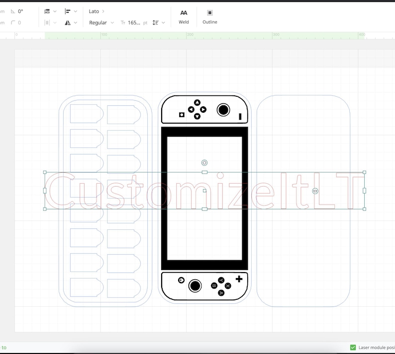 Switch Games Holder Template SVG Cutting File for Laser Engraver DIY ...