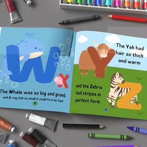 Personalised Children's Book - Animal Alphabet Book for Kids | Fun and ...