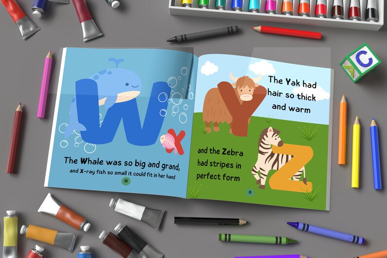 Personalised Children's Book - Animal Alphabet Book for Kids | Fun and ...