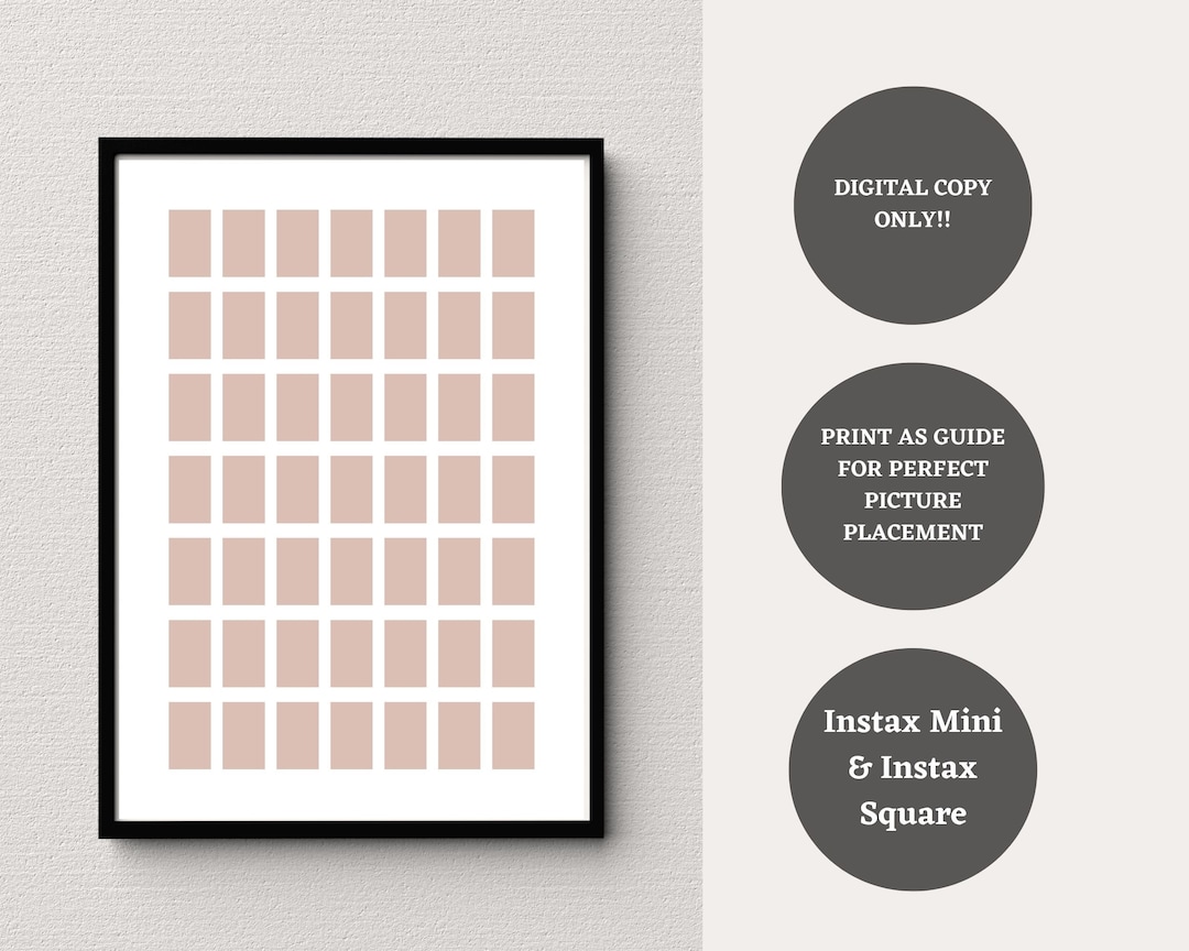 Instax Mini and Instax Square Photo Frame | Digital Download Template ...
