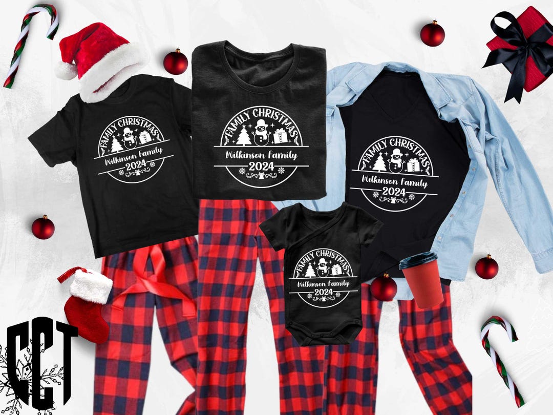 Personalized Family Christmas Shirts,matching Family Christmas Shirts ...
