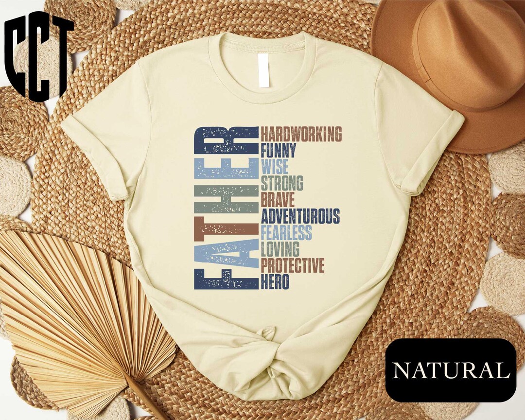 Father Definition Shirt, Hardworking Funny Dad Tee, Fathers Day Tee ...