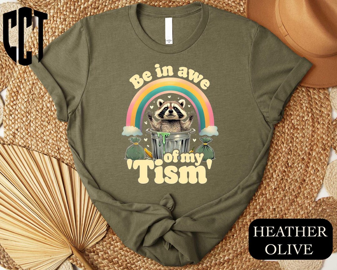 Be in Awe of My 'tism T-shirt, Mom Autism Shirt, Meme Autistic Opossum ...
