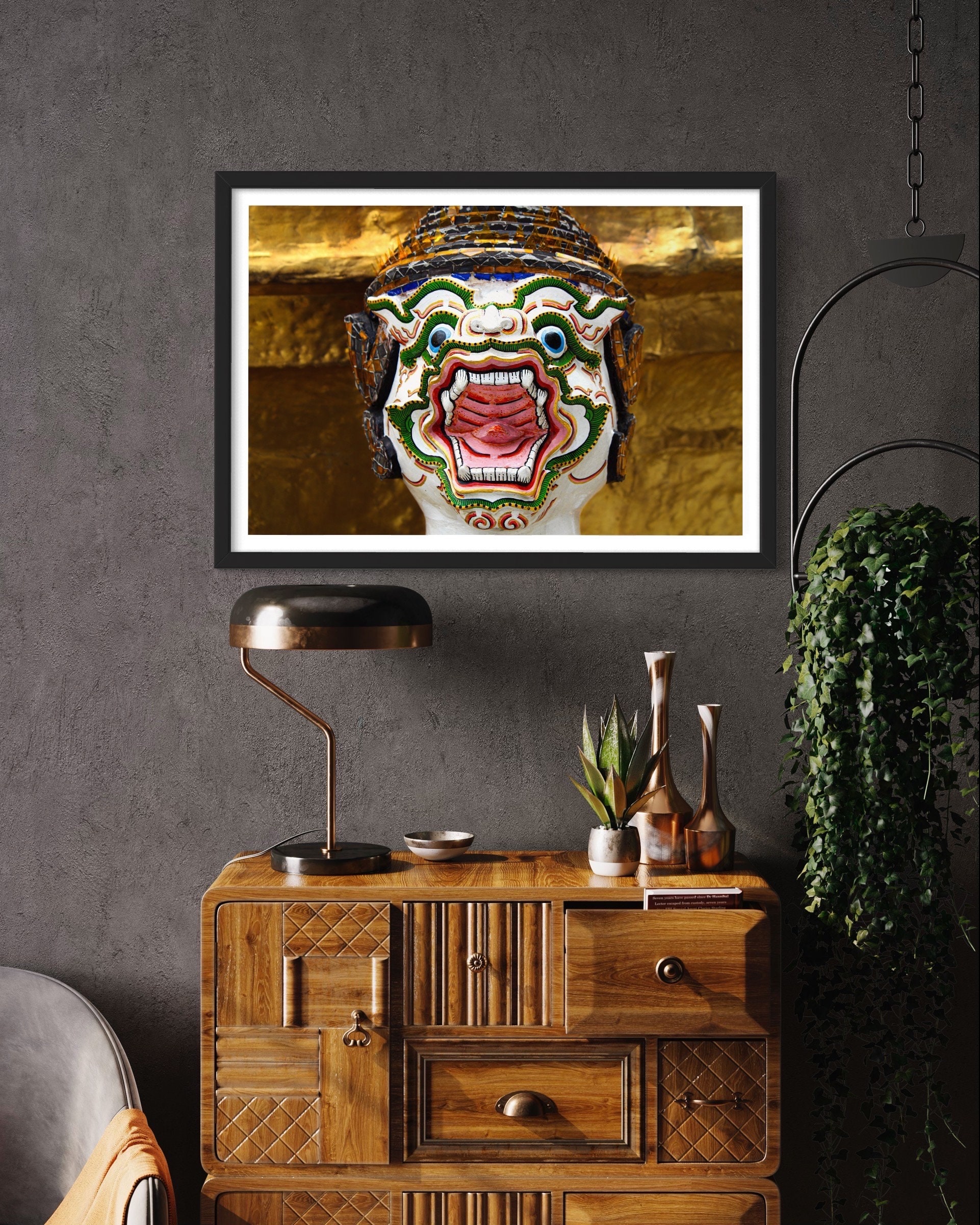 The Grand Palace Statue Satin Poster Bangkok Photography Wall Art - Etsy