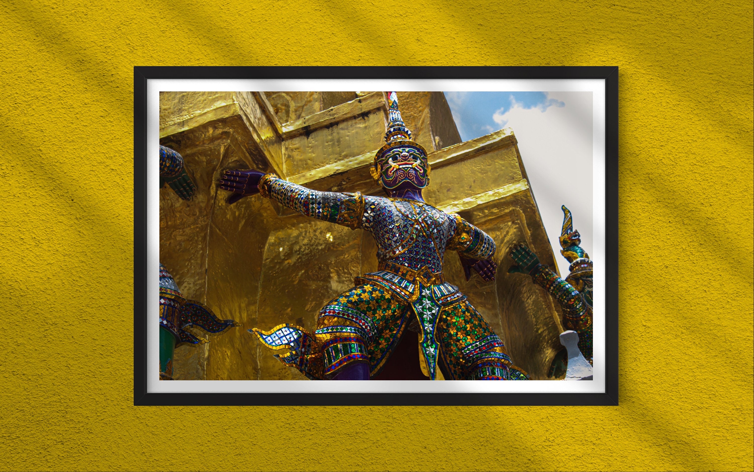 The Grand Palace Statue Satin Poster Bangkok Photography Wall Art - Etsy