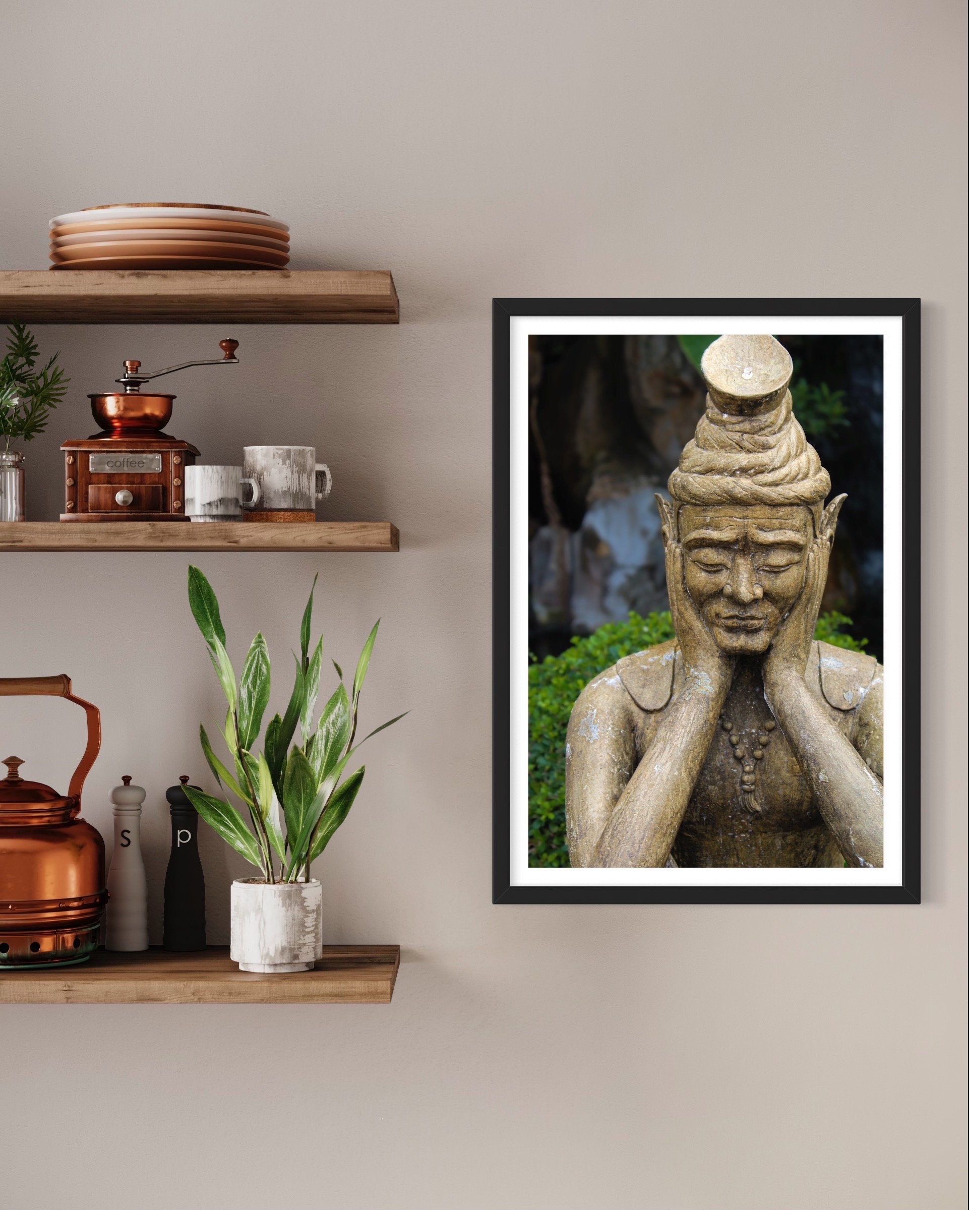 The Grand Palace Statue Satin Poster Bangkok Photography Wall Art - Etsy