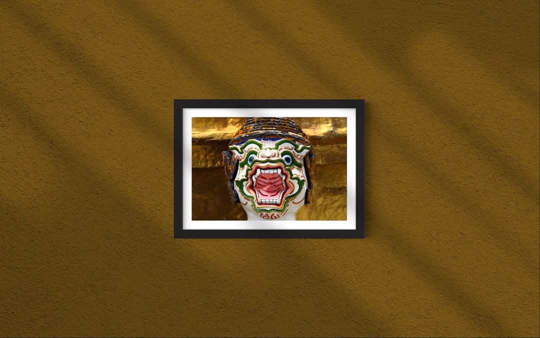 The Grand Palace Statue Satin Poster Bangkok Photography Wall Art - Etsy