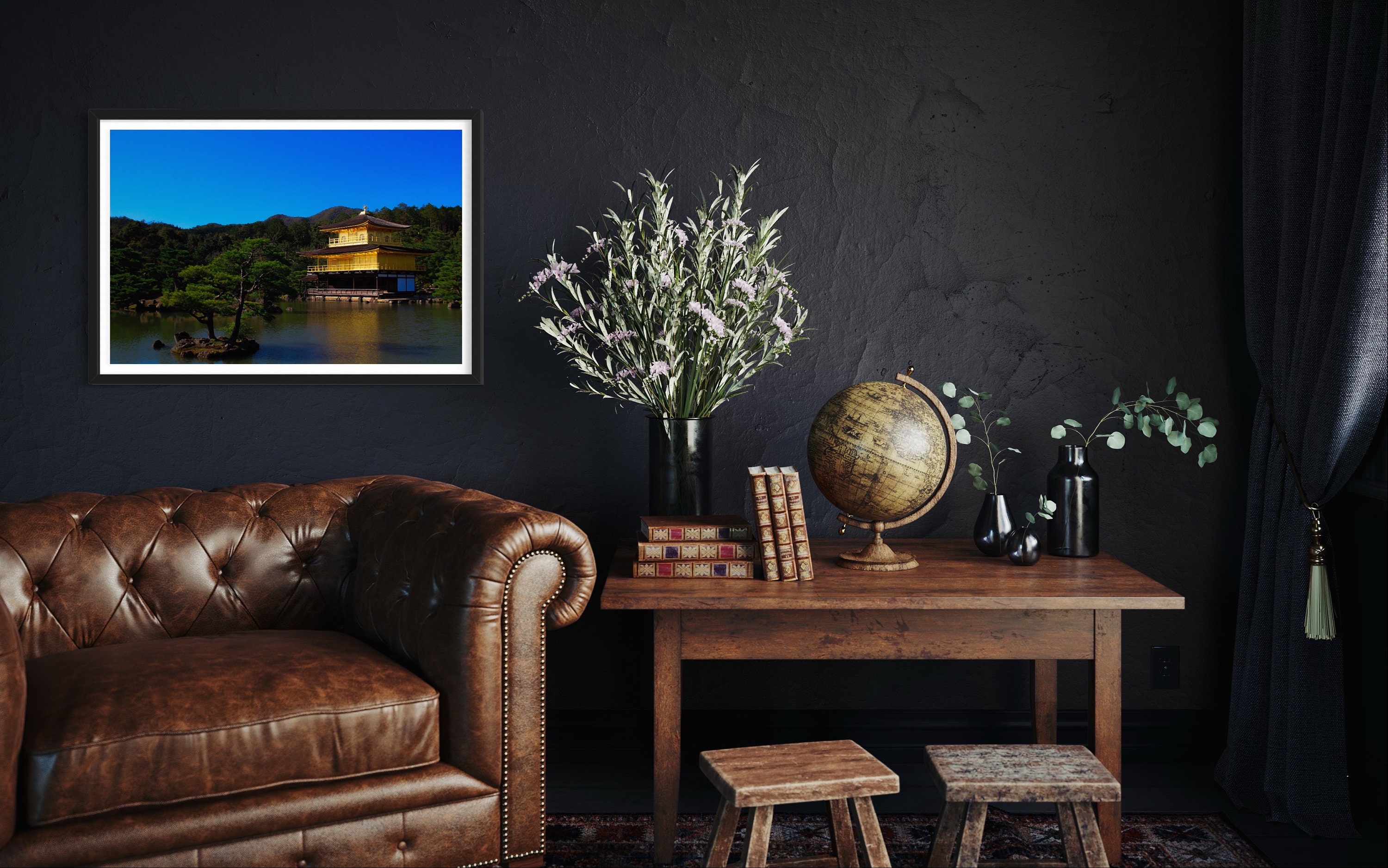 Kinkakuji Golden Temple Satin Poster Kyoto Photography - Etsy