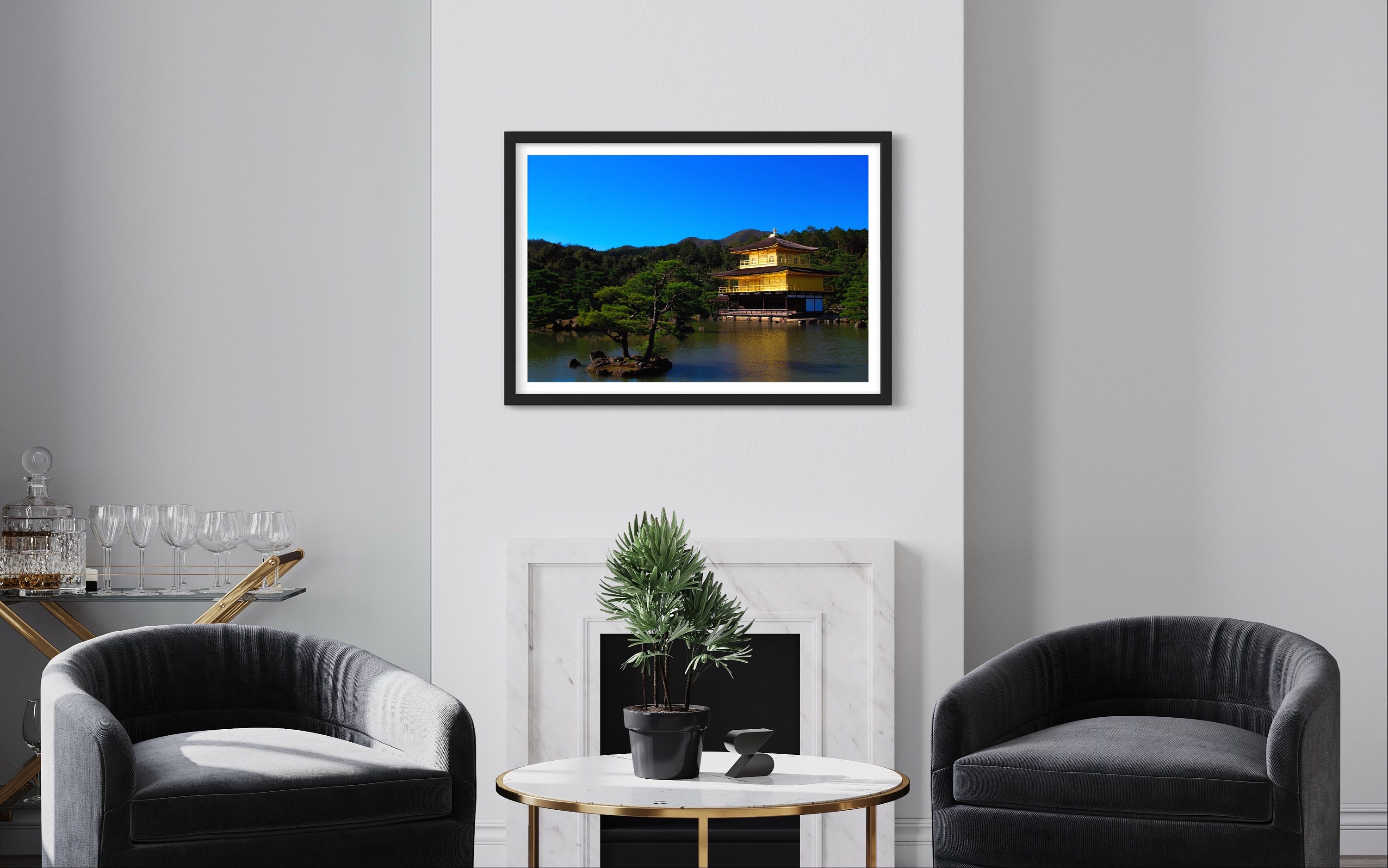 Kinkakuji Golden Temple Satin Poster Kyoto Photography - Etsy