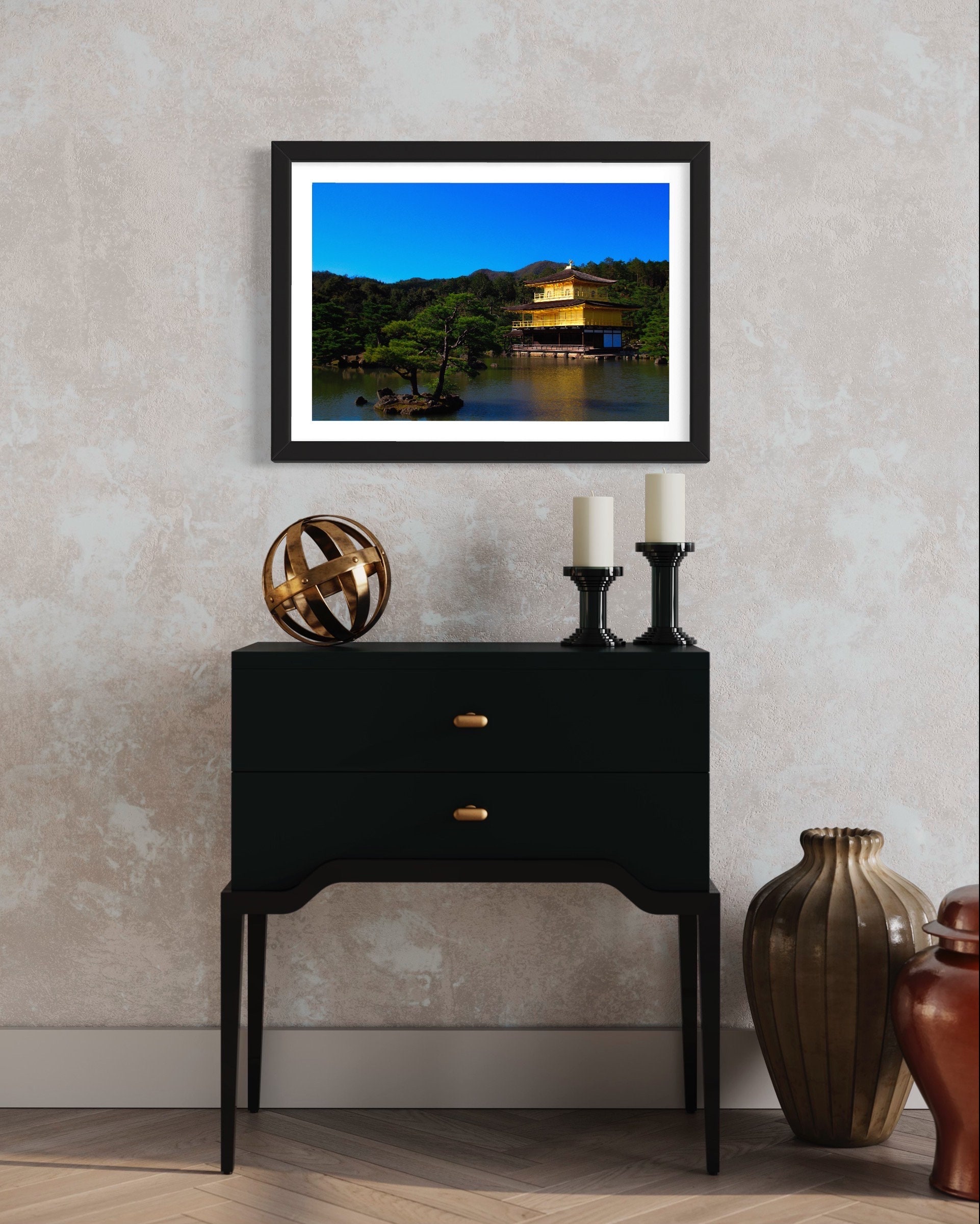 Kinkakuji Golden Temple Satin Poster Kyoto Photography - Etsy