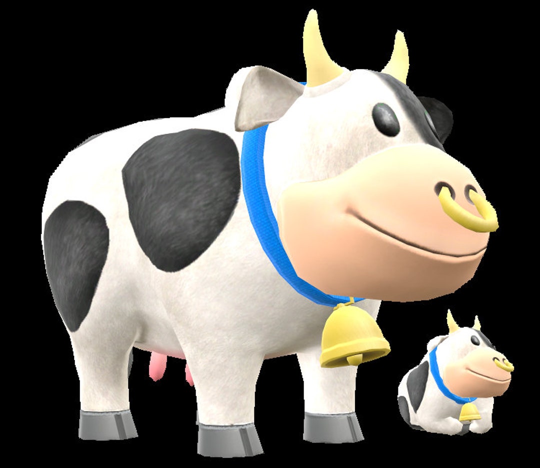 Super Mario: Mario Cow Moo Moo Meadows 3D Printed Large - Etsy