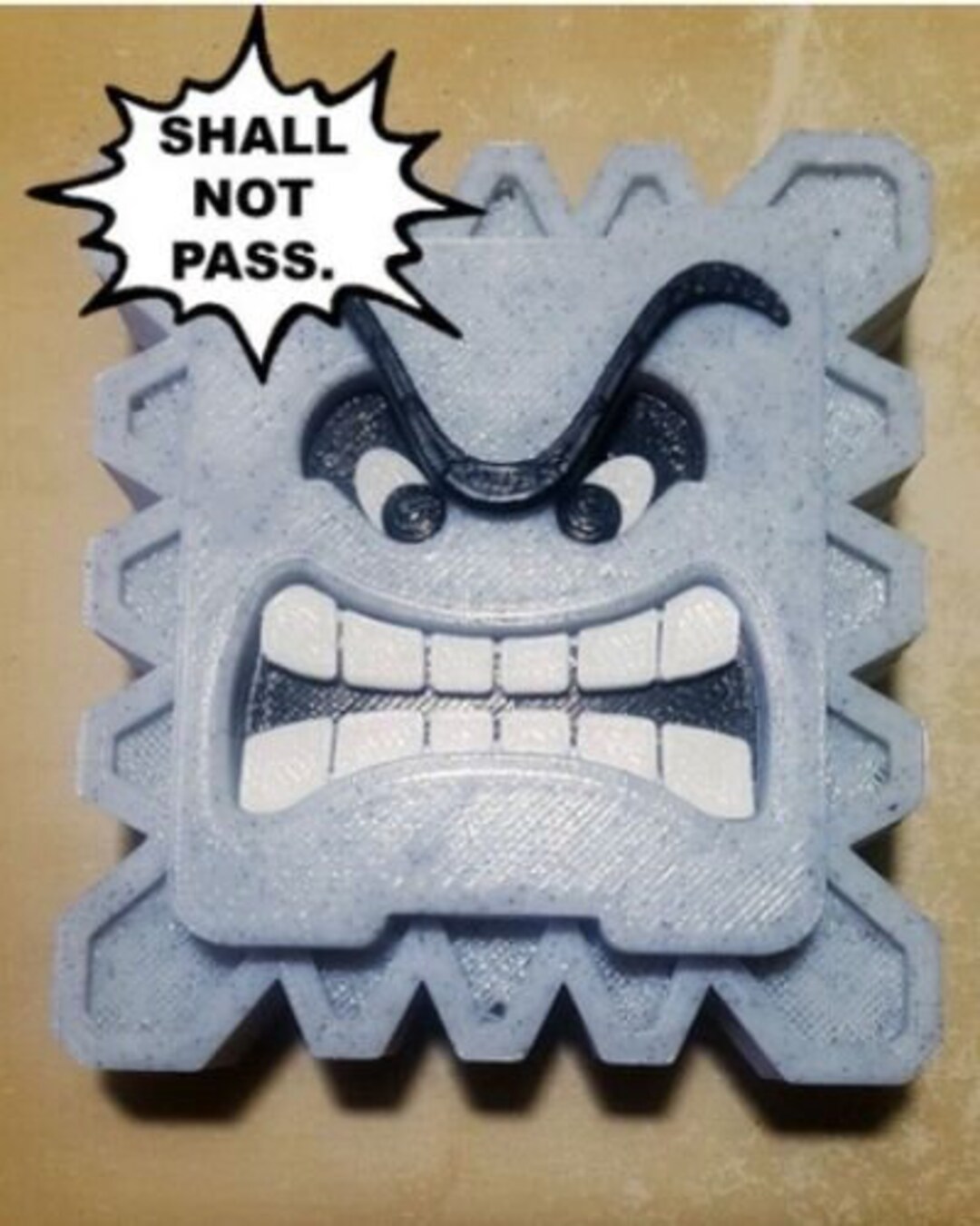 Super Mario: Thwomp 3D Printed Large Nintendo Mario Party - Etsy