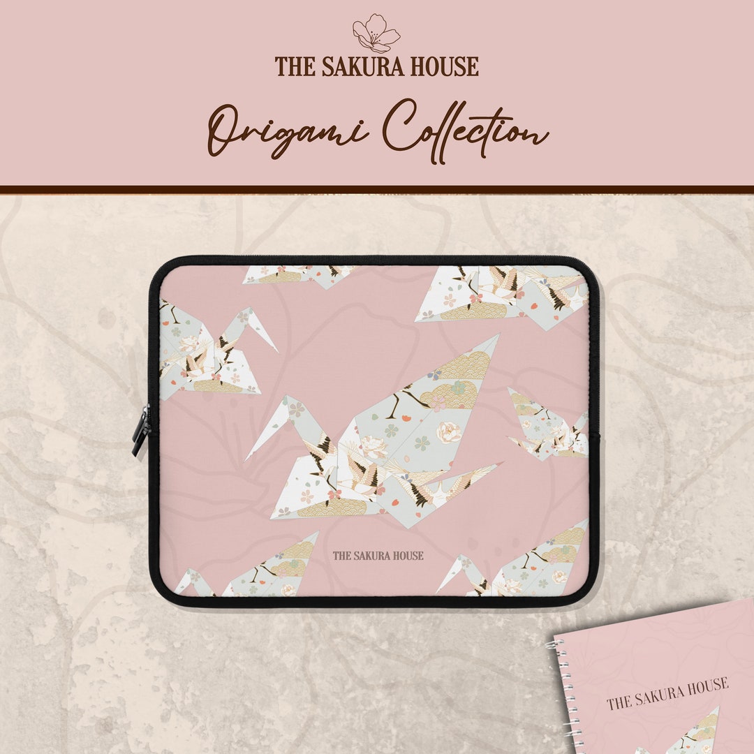 Sakura Origami Laptop Sleeve | Cherry Blossom Design | Mindful ...