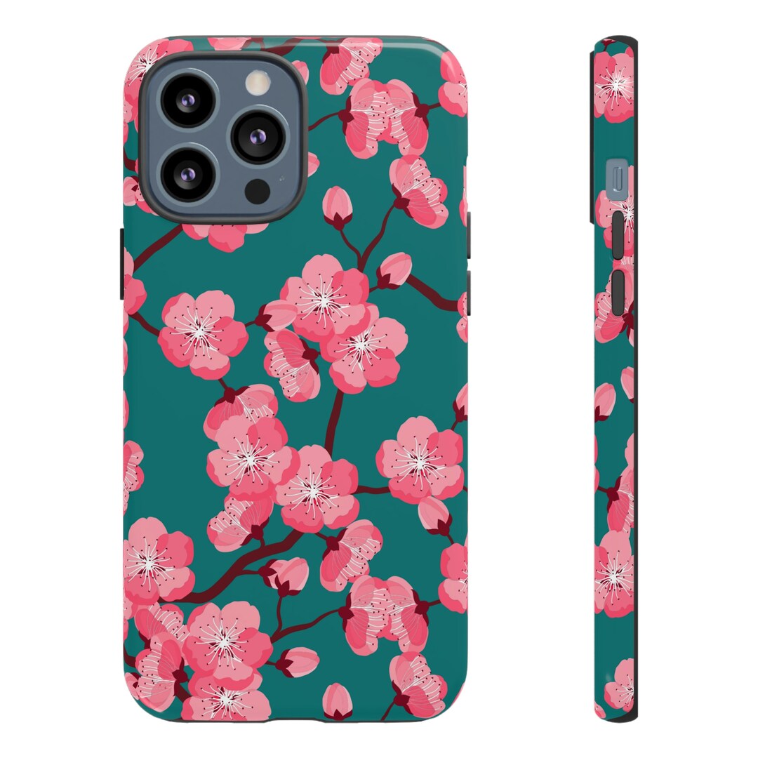 Cherry Blossom Case. Cute Gift Aesthetic Design iPhone Case, iPhone 13 Case, iPhone 12 Case ...