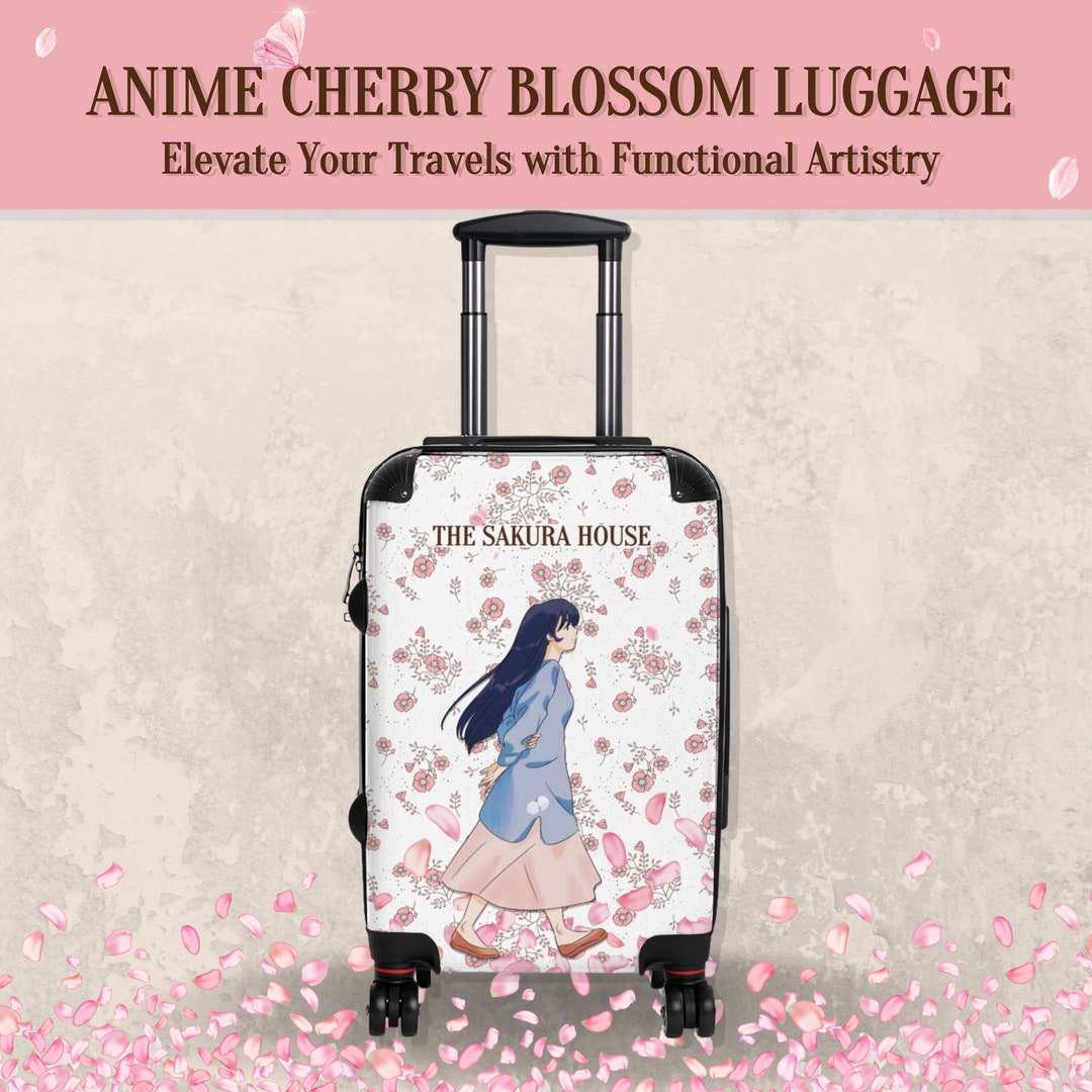 Anime Cherry Blossom Luggage 360 Degrees Wheels, Hard-shell, Lock ...