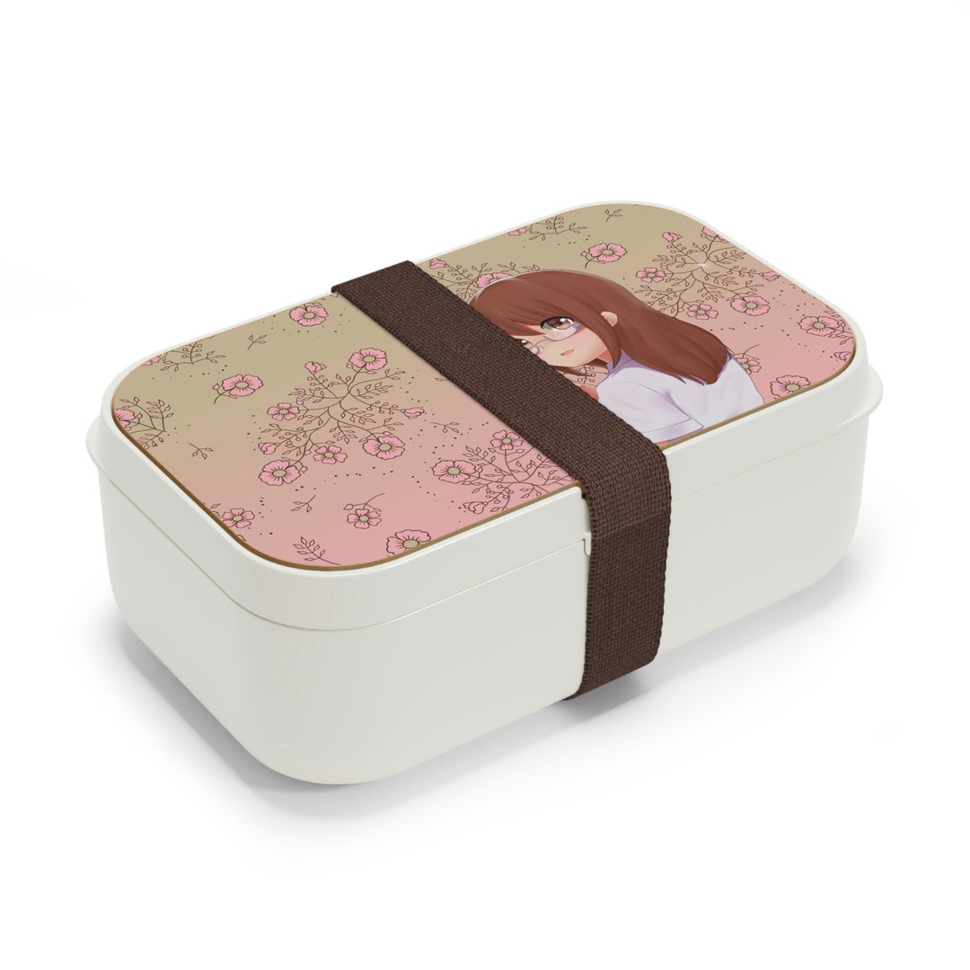 Kawaii Anime Lunch Box Sakura Lunch Box Floral Bento Wood Lunch Box ...