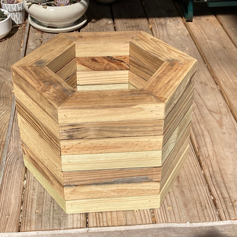 Wooden Planter - Etsy