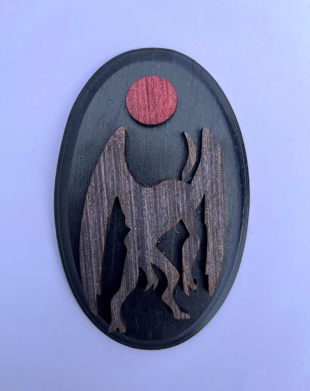 Mothman Cryptid SALE Mini Art Home Art Object Black West Virginia ...